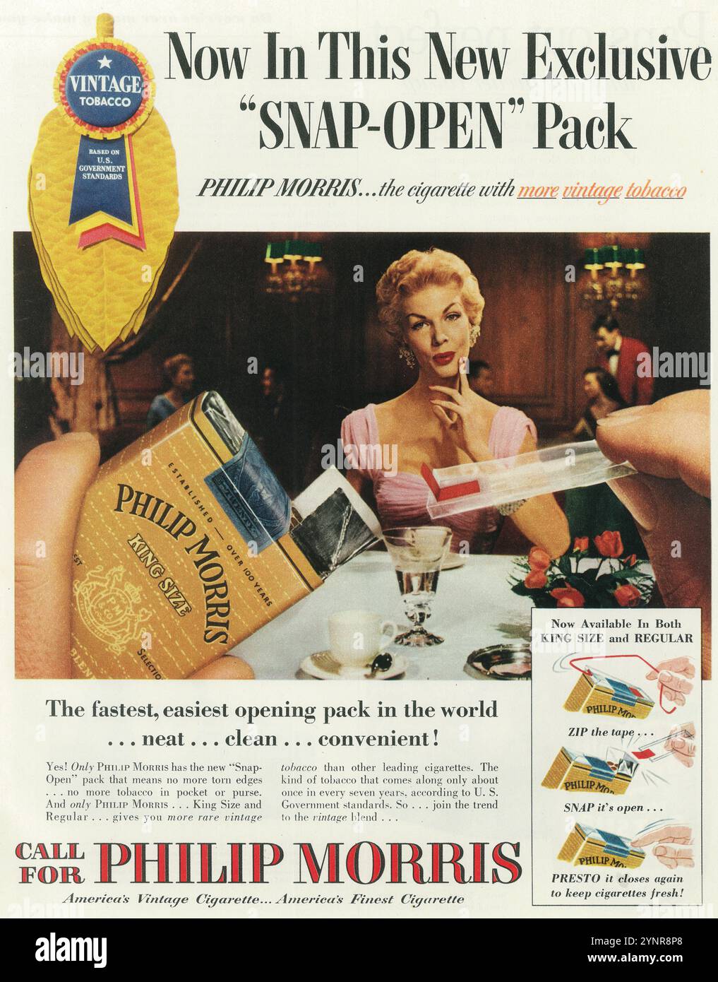 1950s cigarette advertising usa hi-res stock photography and images - Alamy