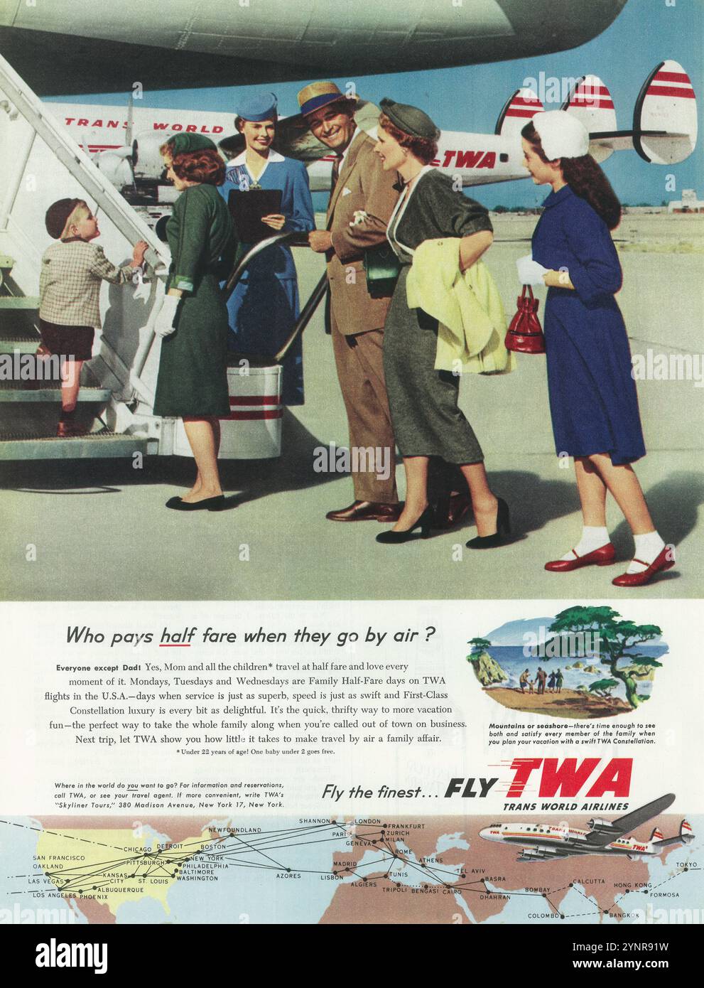 Commercial airlines 1950s hi-res stock photography and images - Alamy