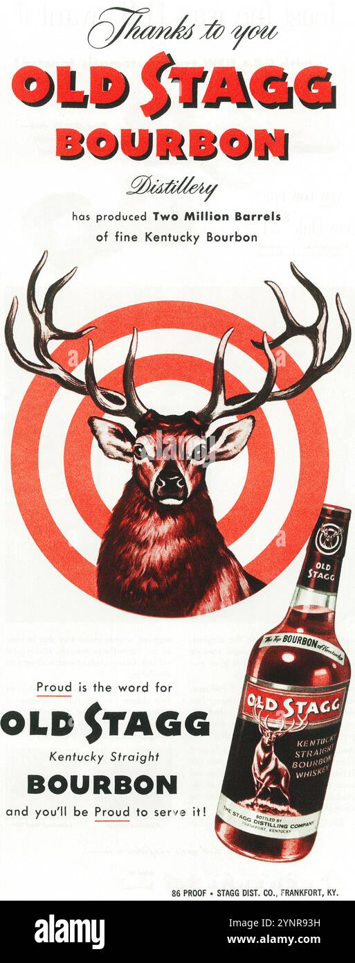 Bourbon advertisement 1950's hi-res stock photography and images - Alamy