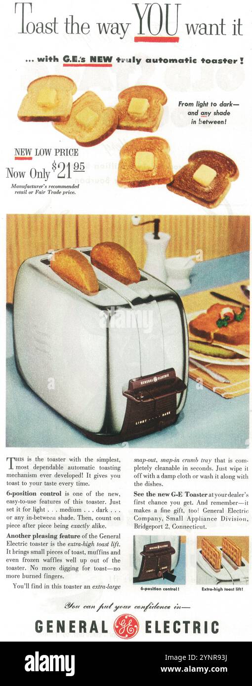 Old toaster ad hi-res stock photography and images - Alamy