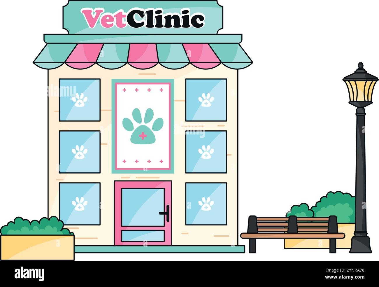 Peaceful facade Stock Vector Images - Alamy