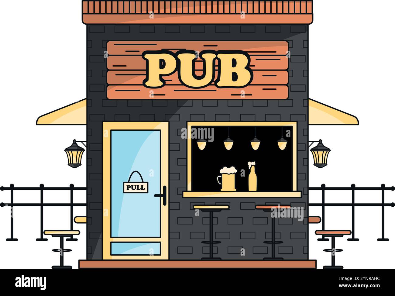 Charming pub Stock Vector Images - Alamy