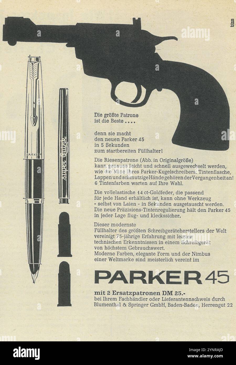 Parker gun ad hi-res stock photography and images - Alamy