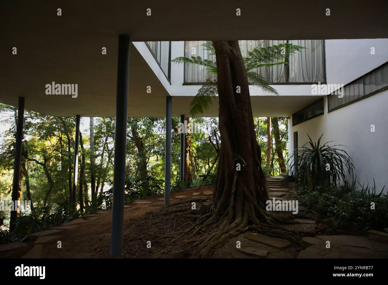 Sao Paulo, Brazil. 20th Apr, 2024. The Casa de vidro (glass house) by ...