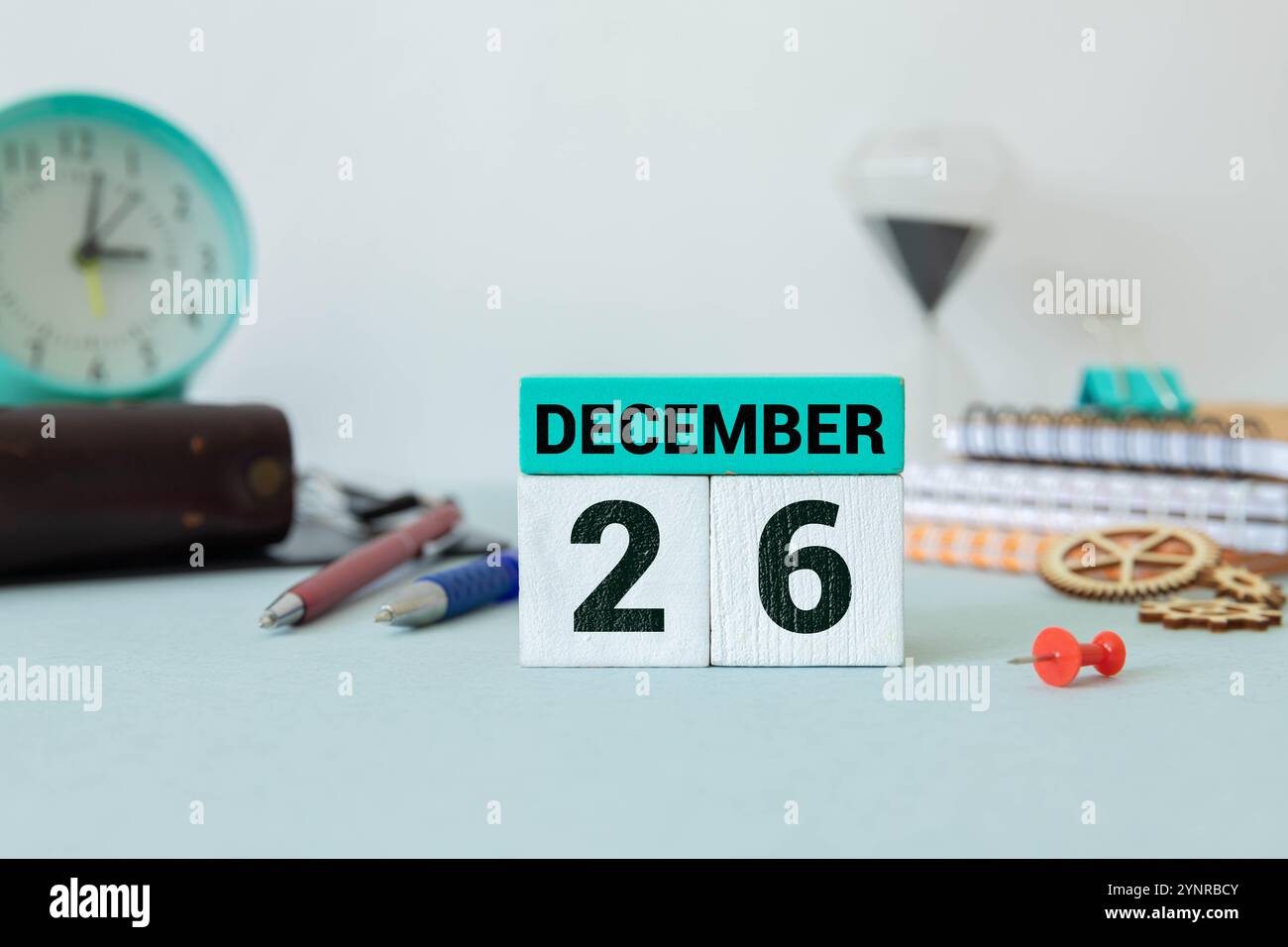 December 26 Boxing Day calendar. concept calendar Stock Photo - Alamy