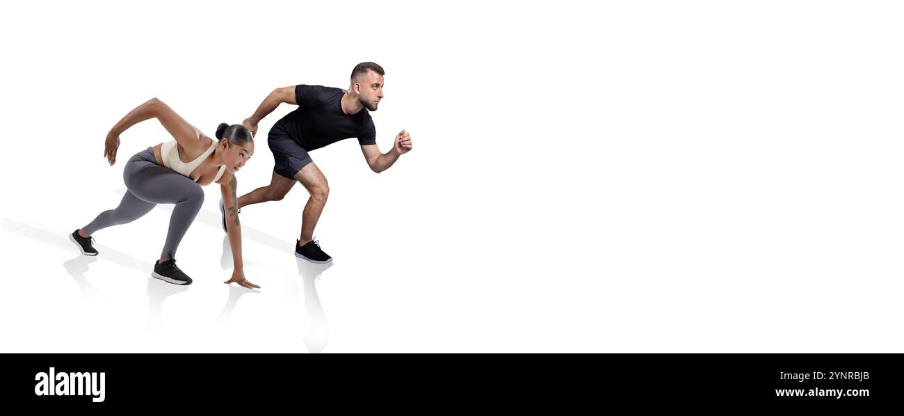 Athletes preparing Cut Out Stock Images & Pictures - Alamy