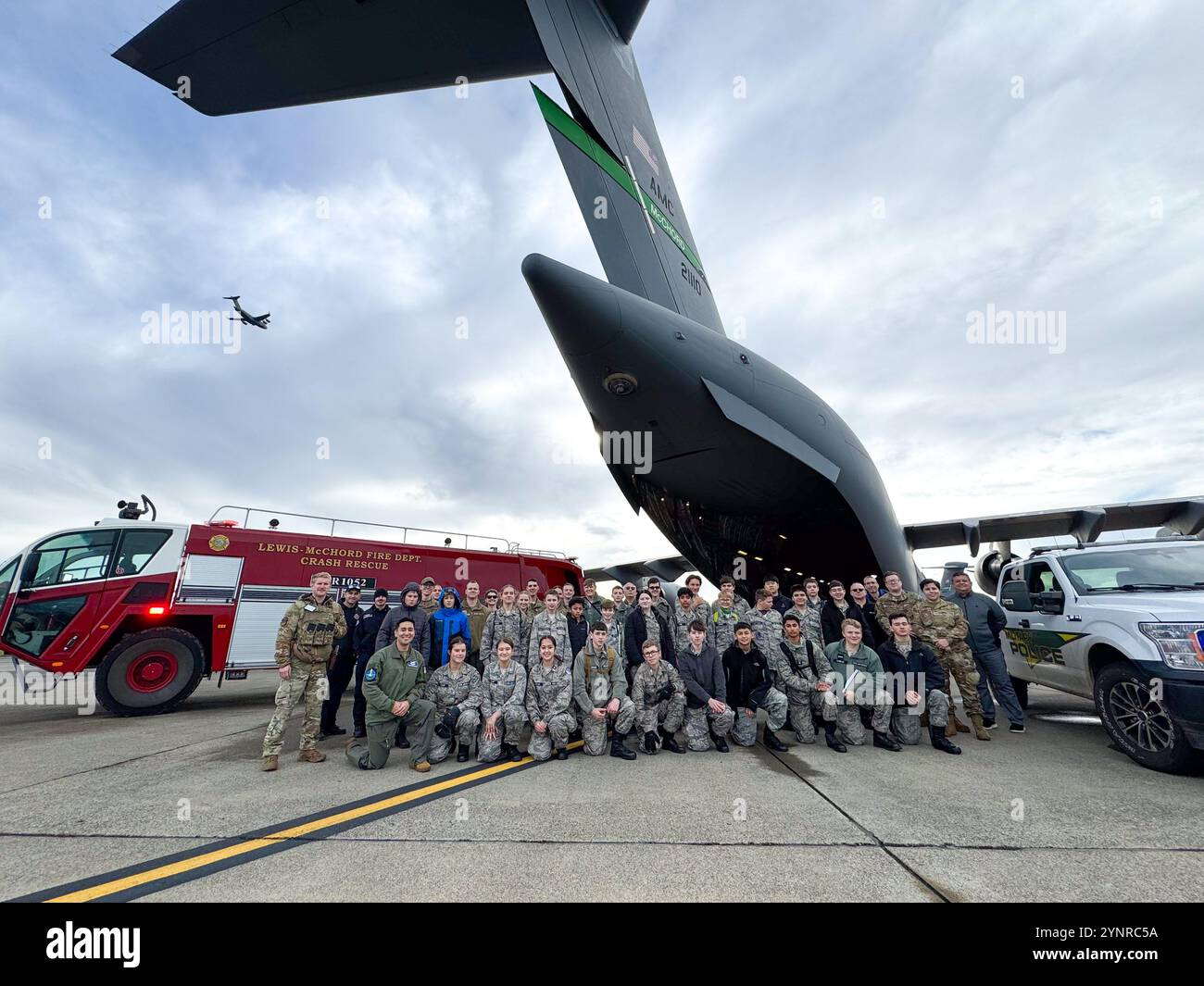 Civil Air Patrol members gather with Team McChord Airmen and personnel ...