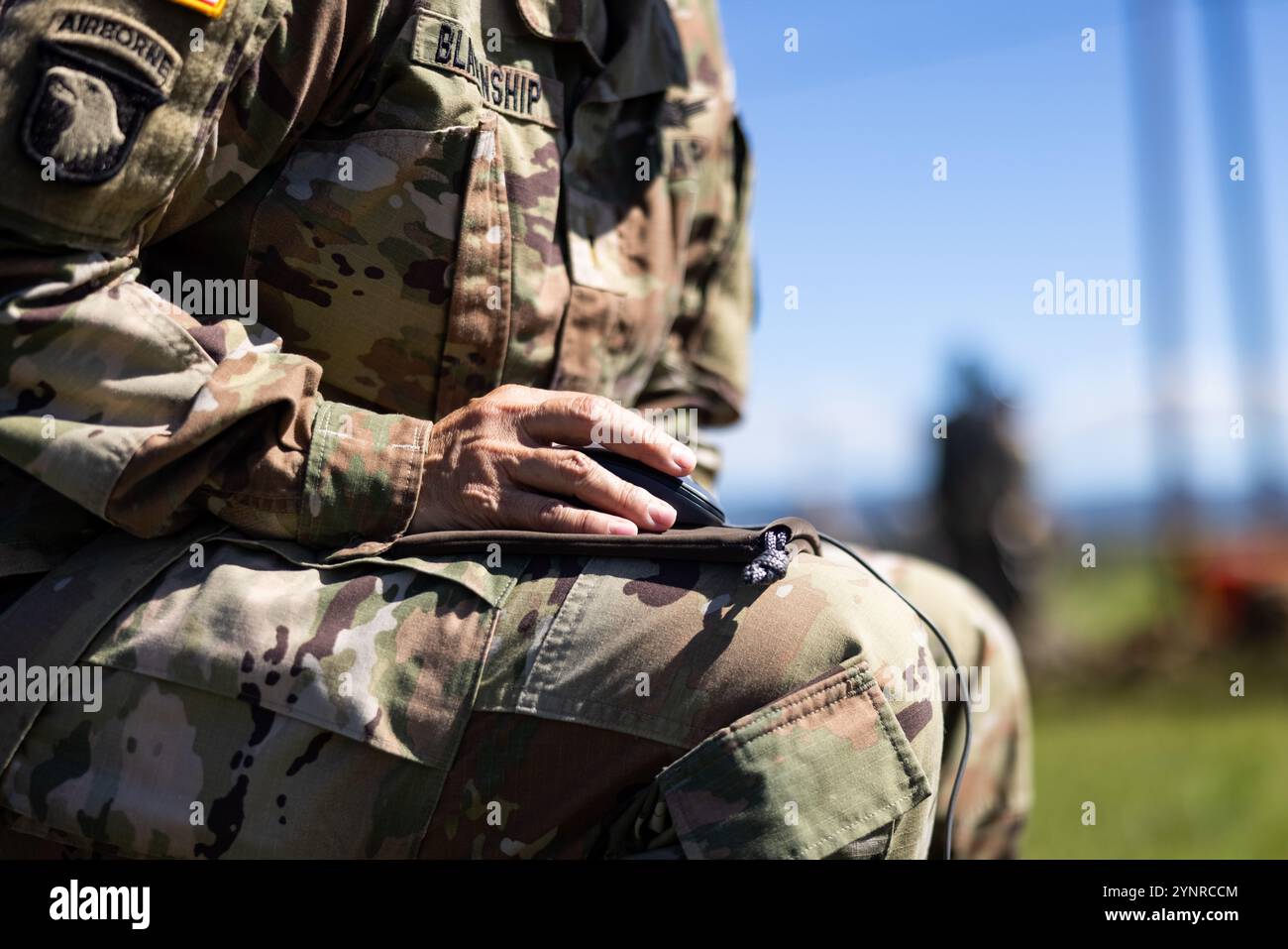 U.S. Army Warrant Officer Lisa Blankinship with 75th Infantry Division ...