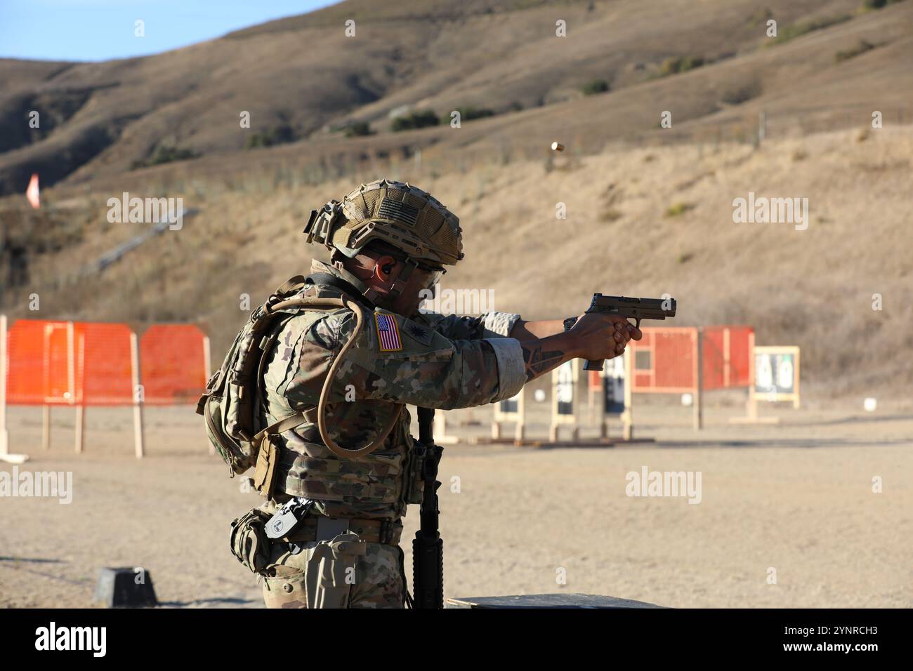 U.S. Army Sgt. Kevin Ramirez, a combat medic specialist with the 40th ...