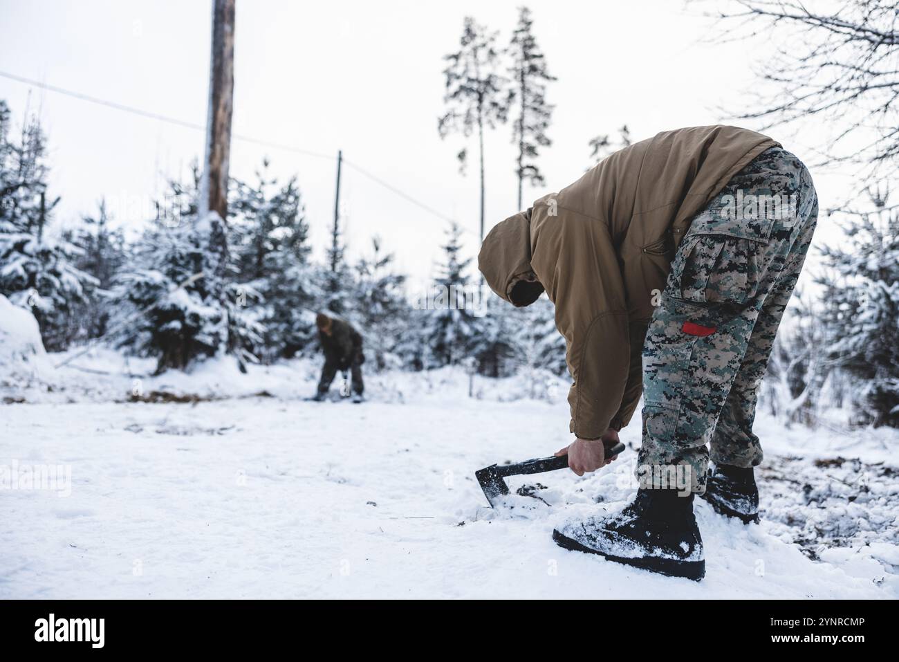 U.S. Marine Corps Lance Cpl. Elijah Klaiber, a motor vehicle operator ...