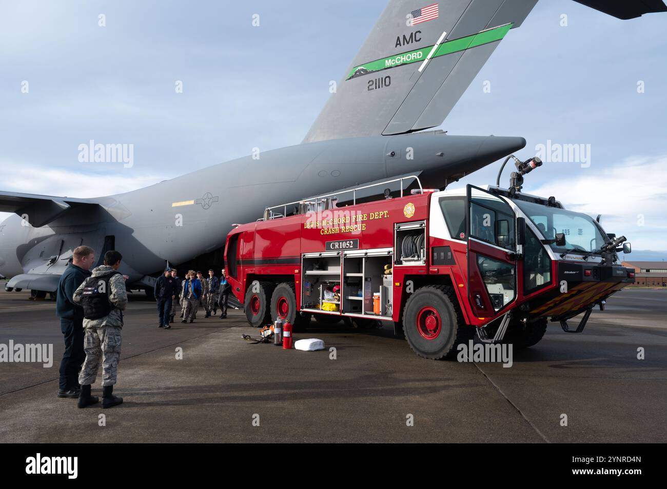 Firefighters with the Joint Base Lewis-McChord Fire Department teach ...
