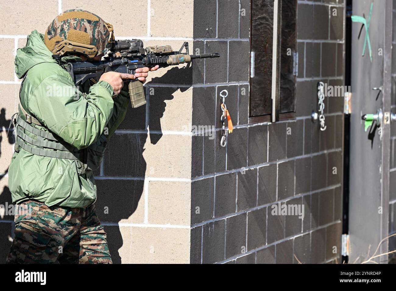 A soldier with India's Special Operations Forces keeps a close eye on a ...
