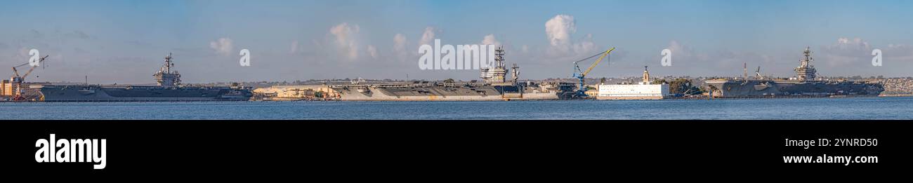 SAN DIEGO - The first of the Nimitz-class aircraft carriers, USS Nimitz ...