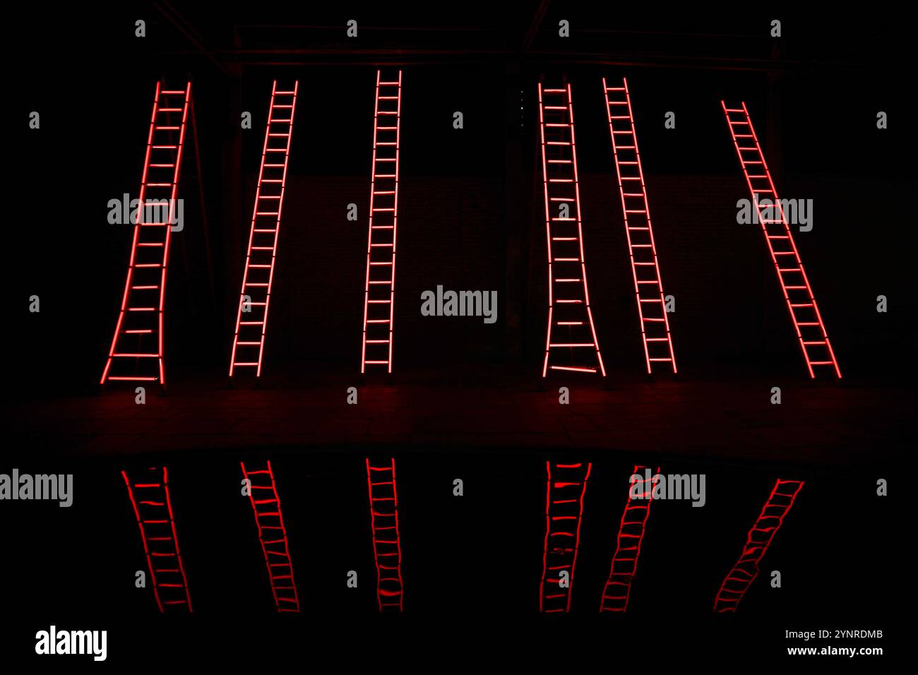 Sao Paulo, Brazil. 21st Apr, 2024. The artwork Escadas Vermelhas (Red ...