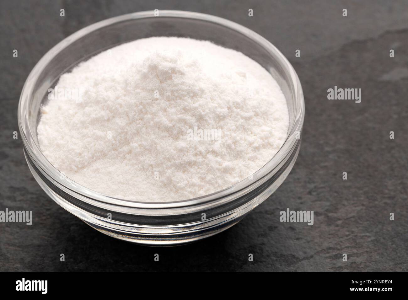 Baking soda - Crystalline solid compound in the bowl Stock Photo - Alamy
