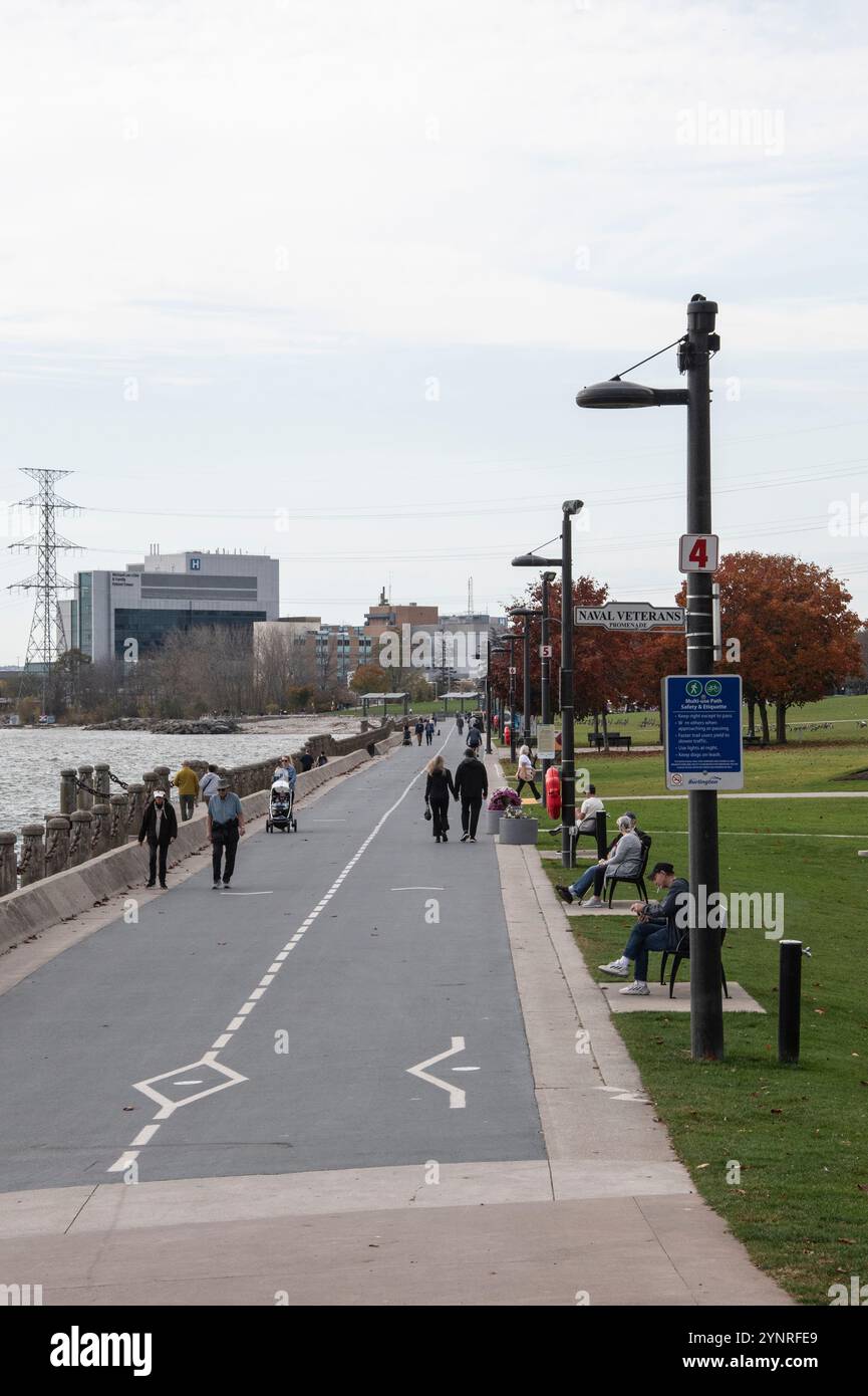 Great Lakes waterfront trail at Spencer Smith Park in downtown ...