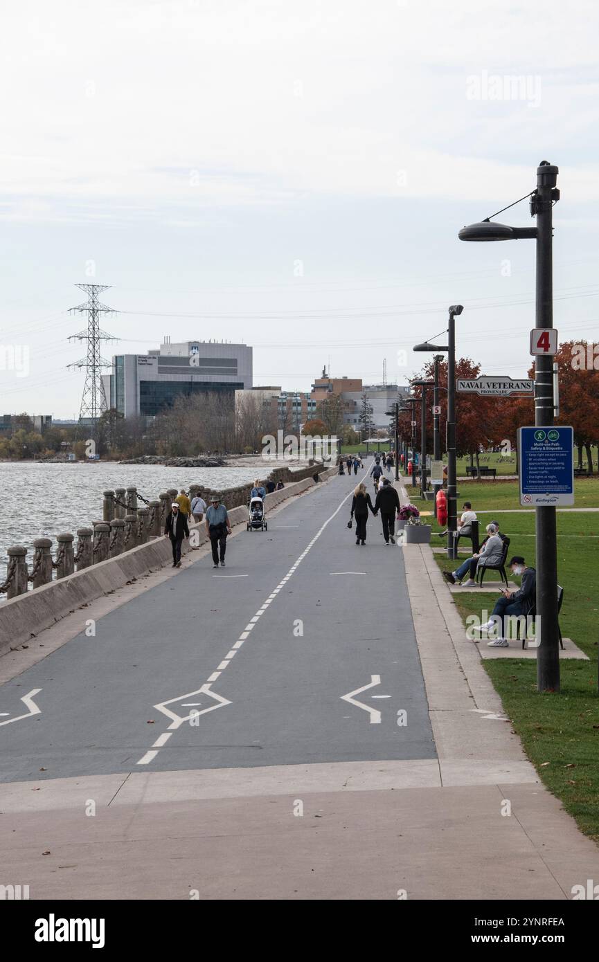 Great Lakes waterfront trail at Spencer Smith Park in downtown ...