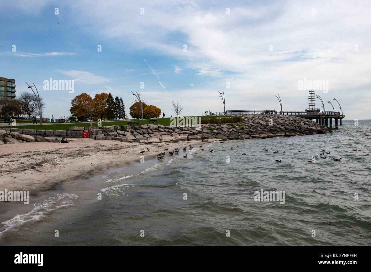 Brant Street Pier at Spencer Smith Park in downtown Burlington, Ontario ...