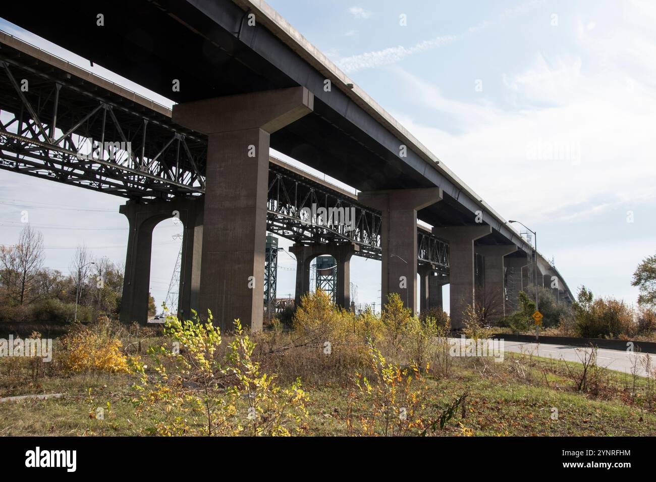 Burlington bay james n allan skyway bridge hi-res stock photography and ...