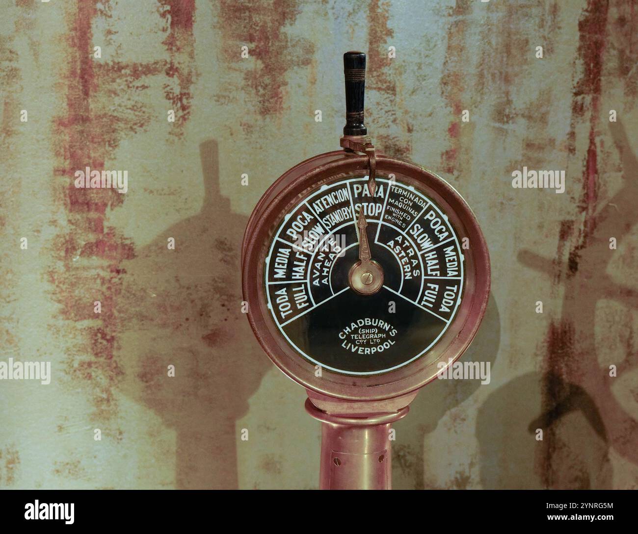 Ships Speed Control Throttle at the Maritime Museum in Barcelona Spain ...