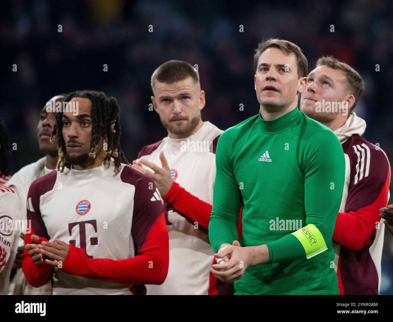 Manuel Neuer (FC Bayern Muenchen, #01), Daniel Peretz (FC Bayern Muenchen, #18), Eric Dier (FC ...