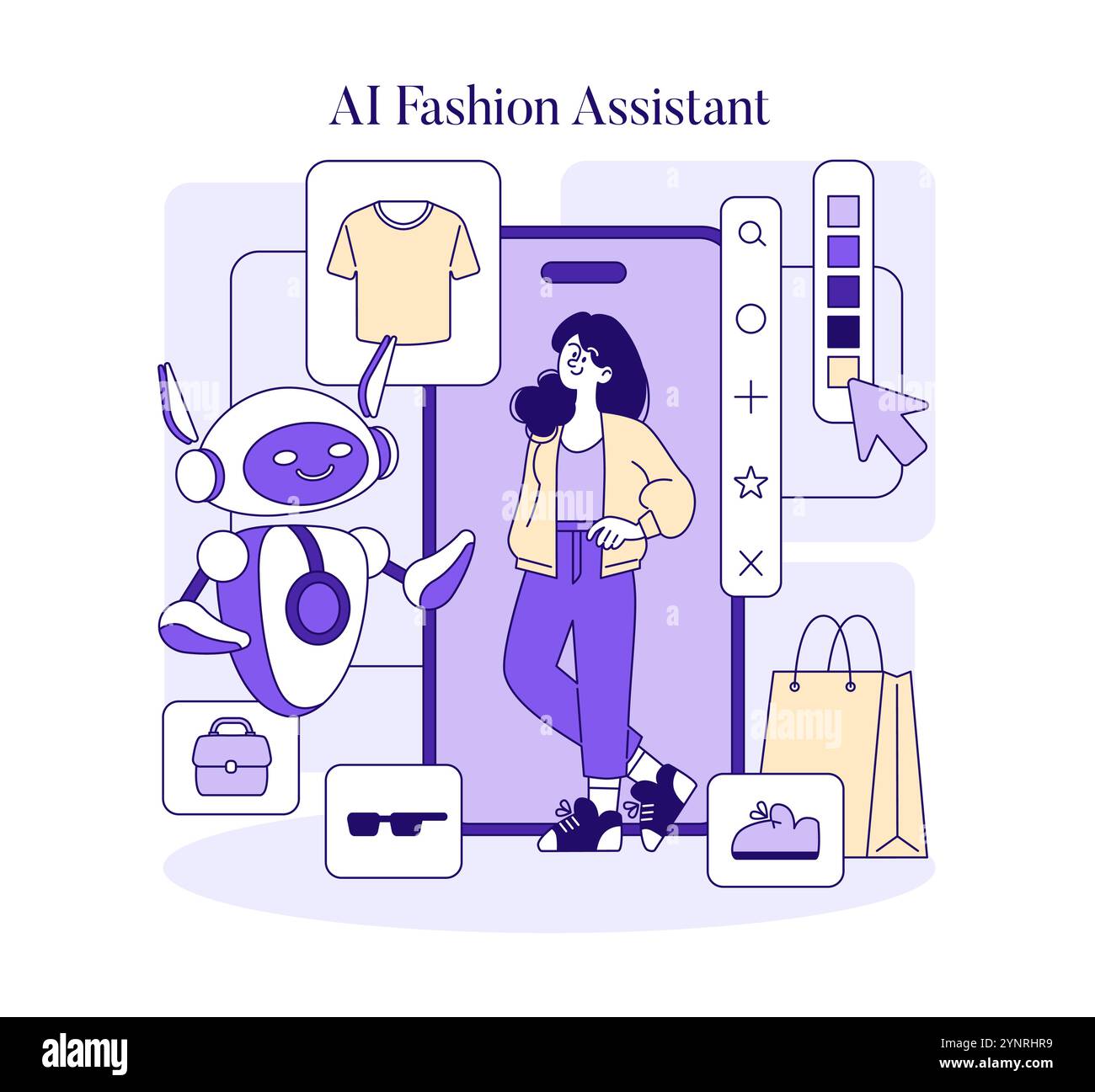 Clothing assistant Stock Vector Images - Alamy