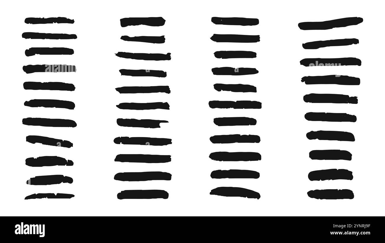 Texture brushes and blotches smears various shapes set. For cover ...