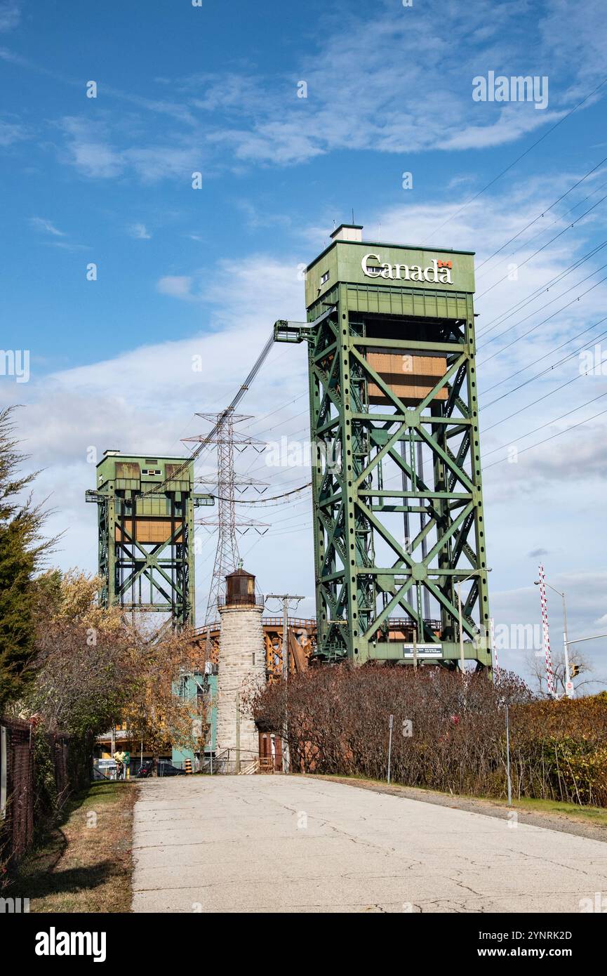Burlington Canal Lift Bridge in Hamilton, Ontario, Canada Stock Photo ...