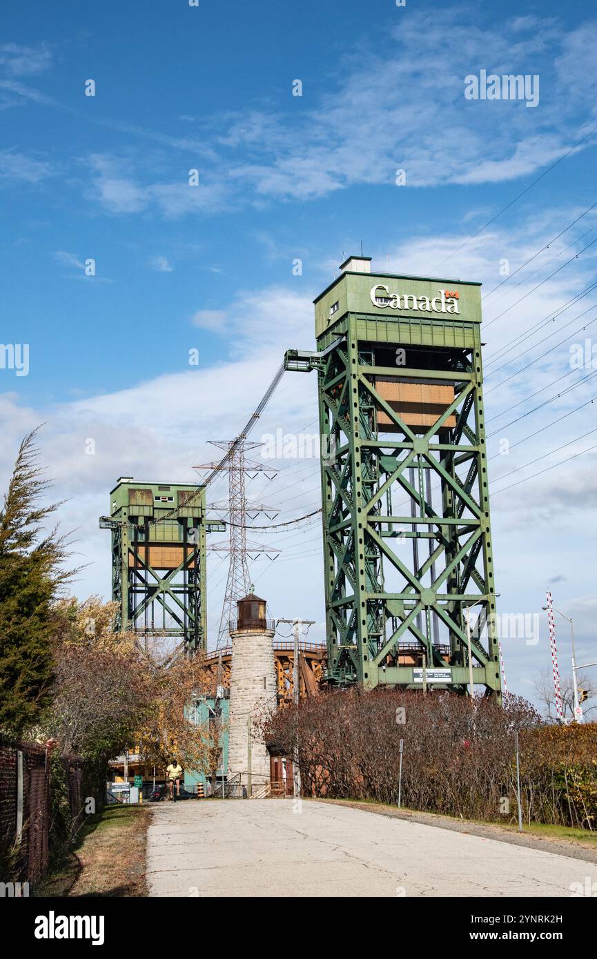 Burlington Canal Lift Bridge in Hamilton, Ontario, Canada Stock Photo ...