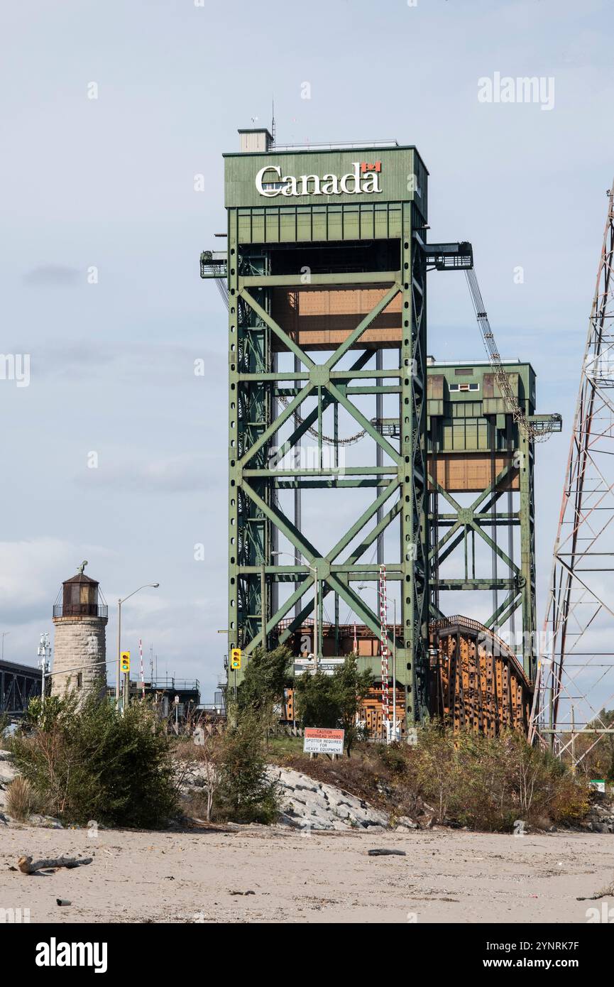 Burlington Canal Lift Bridge in Hamilton, Ontario, Canada Stock Photo ...