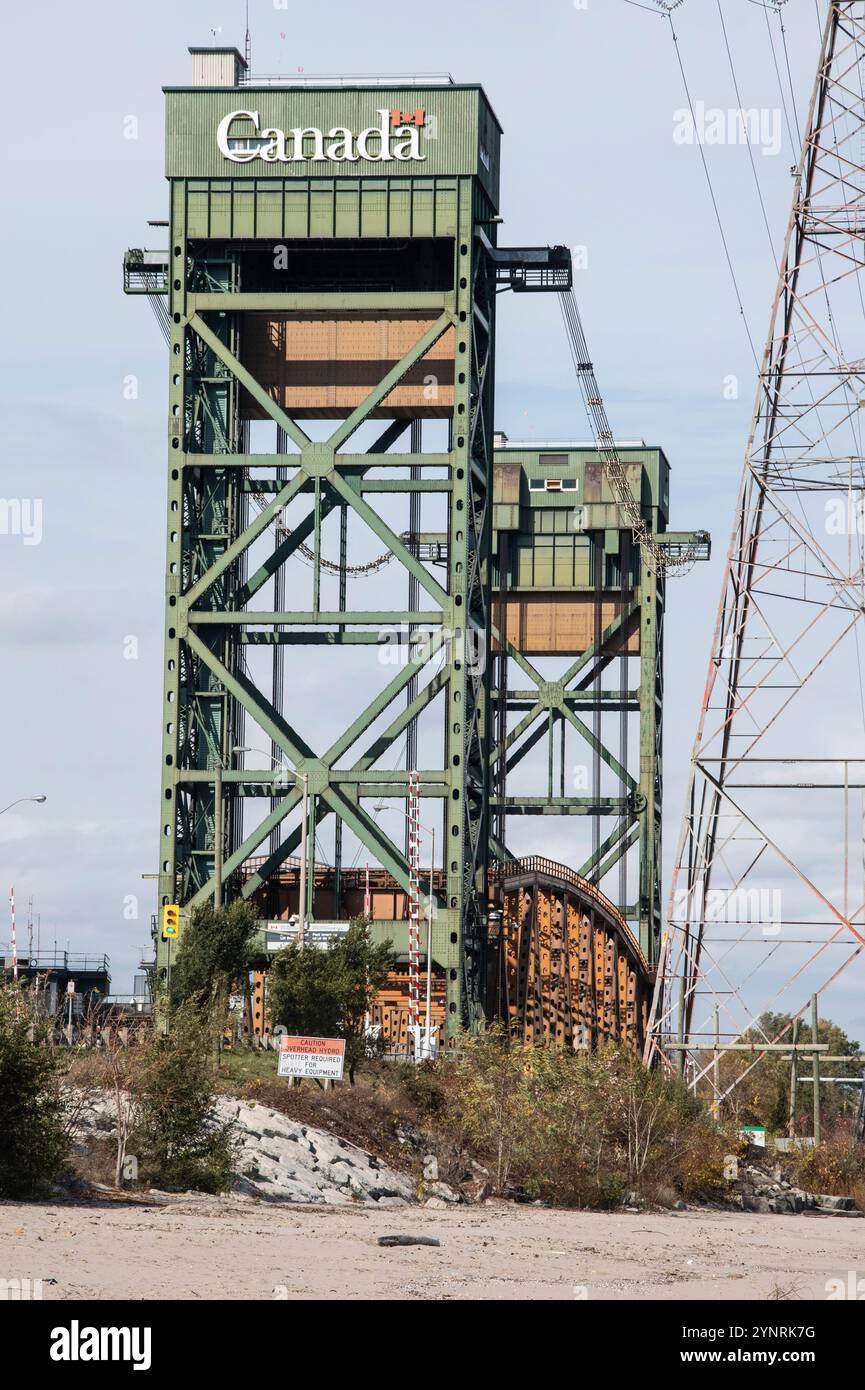 Burlington Canal Lift Bridge in Hamilton, Ontario, Canada Stock Photo ...