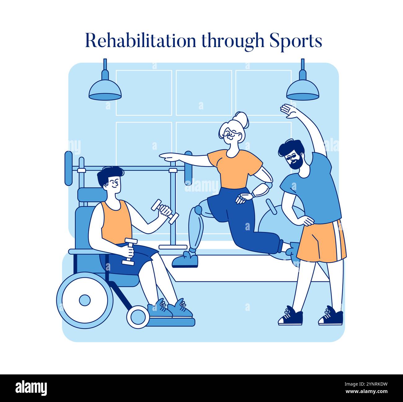 Physical fitness facility Stock Vector Images - Alamy