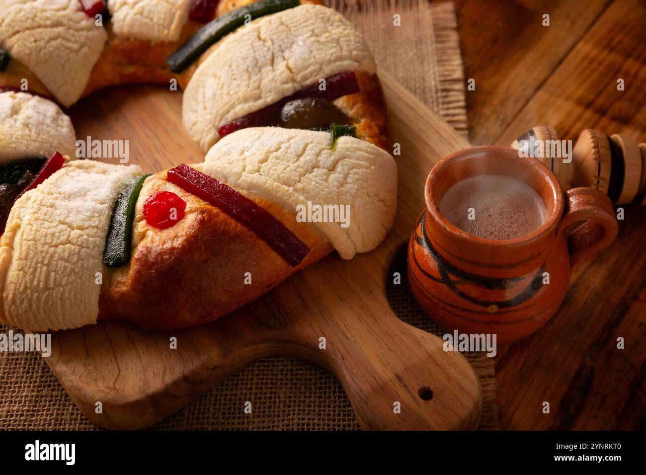 Rosca de Reyes, also called Kings cake, roscon, Epiphany Cake and hot ...
