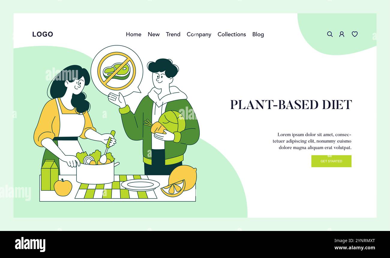Green lifestyle concept. Two people engage in a dialogue about plant ...