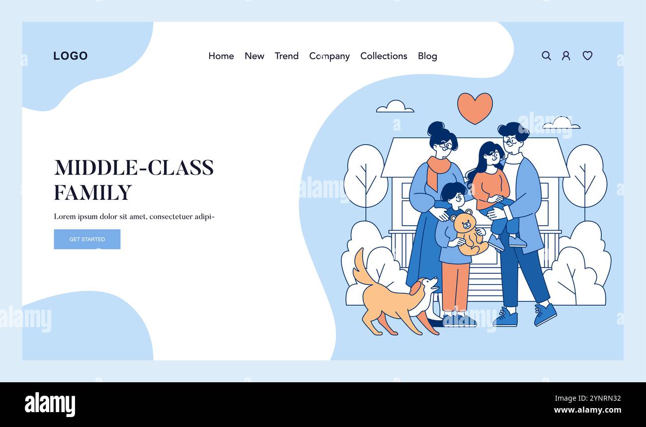 Middle class security Stock Vector Images - Alamy