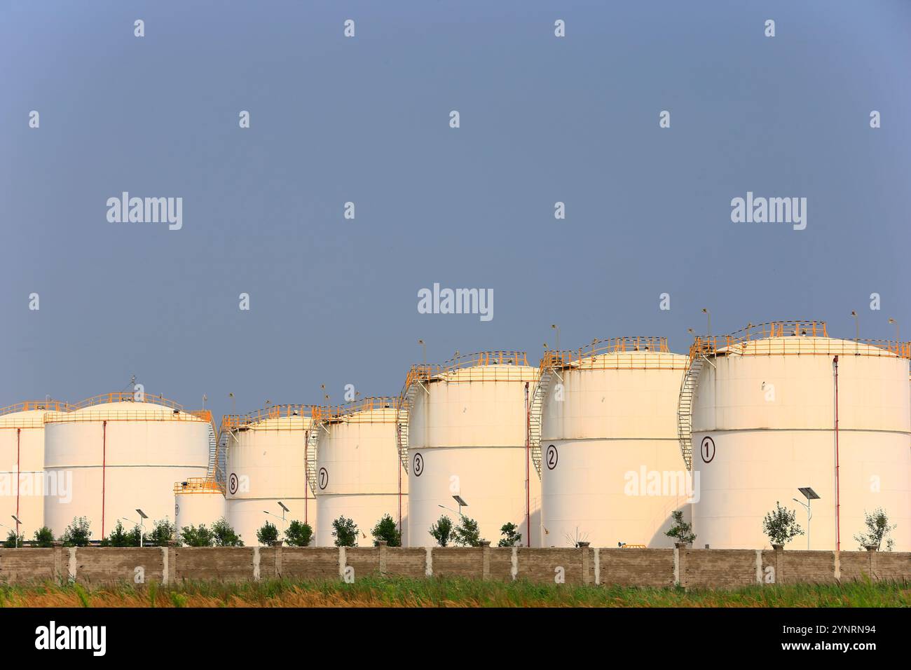 Oil storage tank, industrial equipment Stock Photo - Alamy