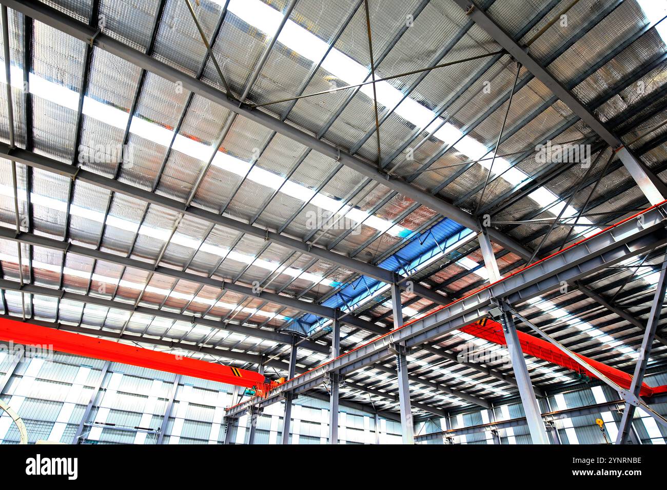 Steel structure building Stock Photo - Alamy