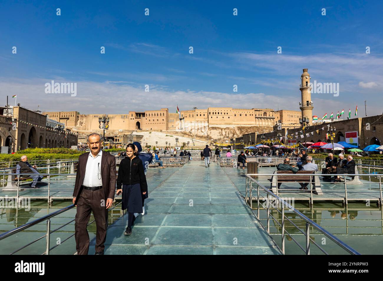 Erbil Citadel, Qalat, Hawler, Castle Fountains and garden, Shar park ...