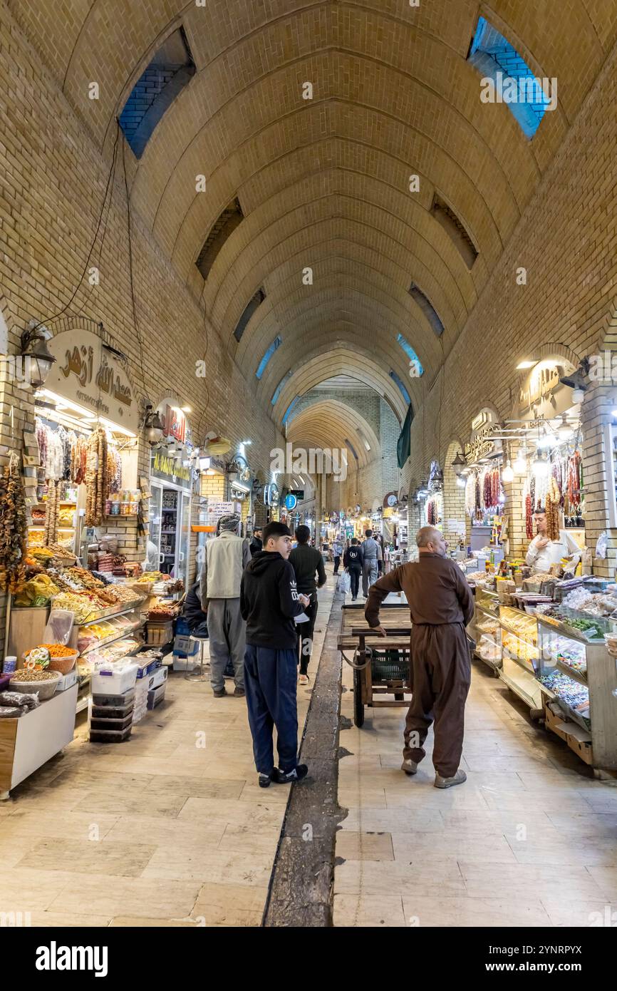 Erbil Qaysari Bazaar(bazar,bazzar), arcade, capital of Kurdistan, Erbil ...