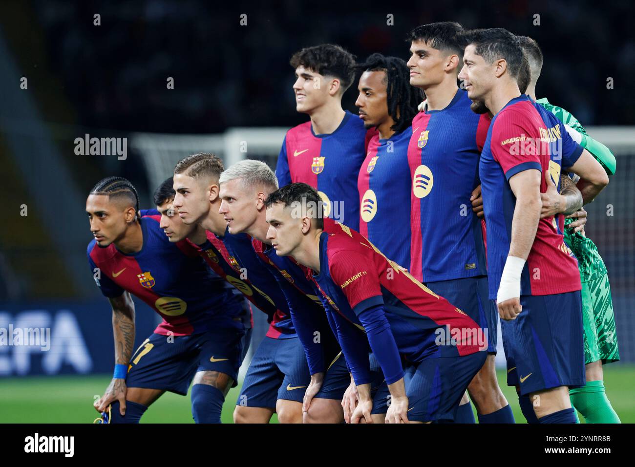 Barcelona, Spain. Credit: D. 26th Nov, 2024. Barcelona team group line ...