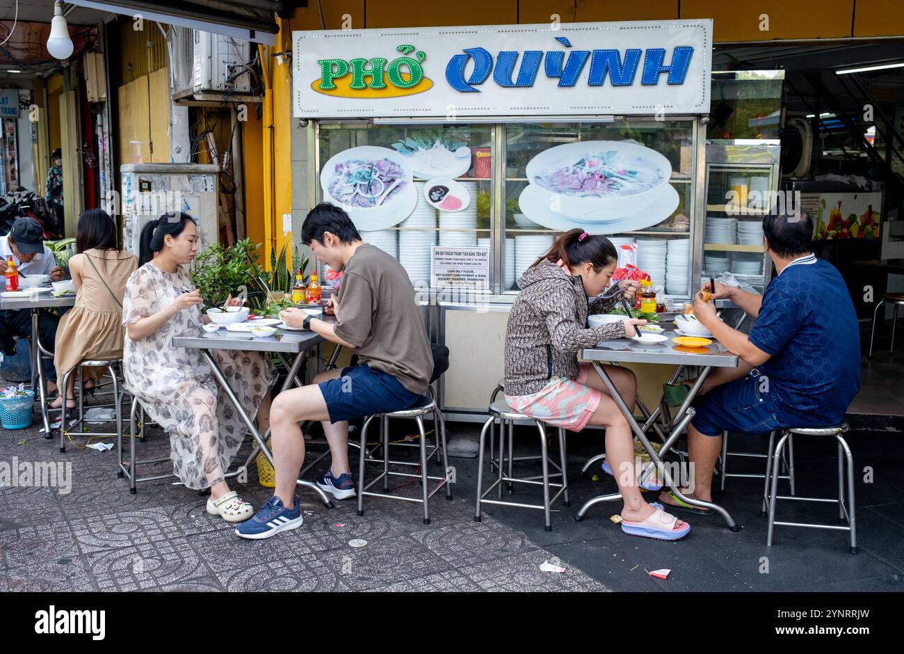 Pho Quynh Pho In Pham Ngu Lao Ho Chi Minh City (Saigon) Vietnam Stock Photo - Alamy