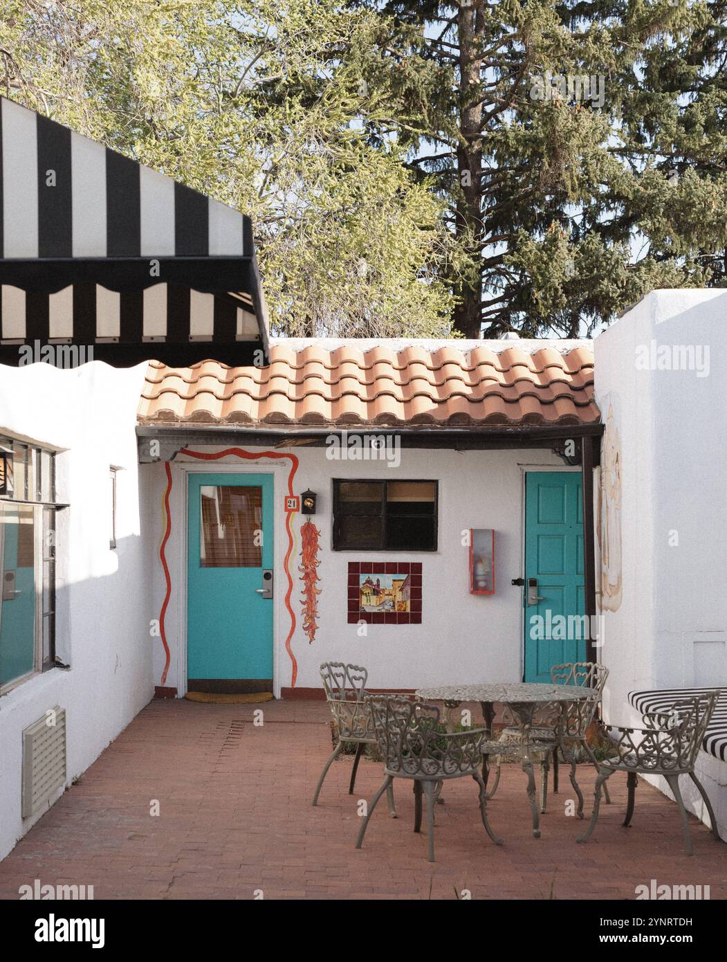 Historic Santa Fe Architecture Stock Photo - Alamy