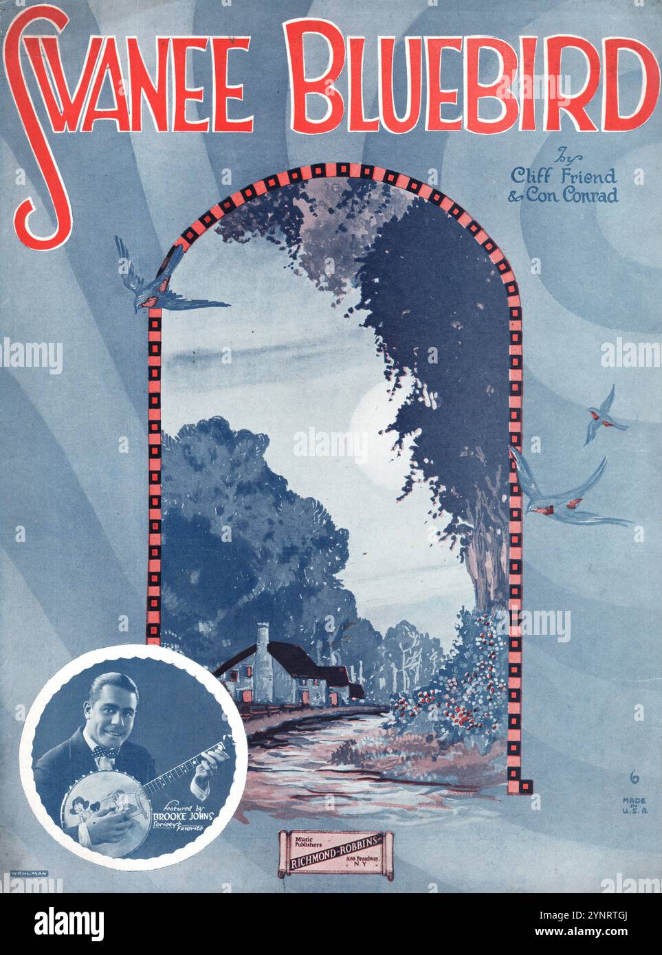 Swanee Bluebird, 1922 sheet music Stock Photo - Alamy