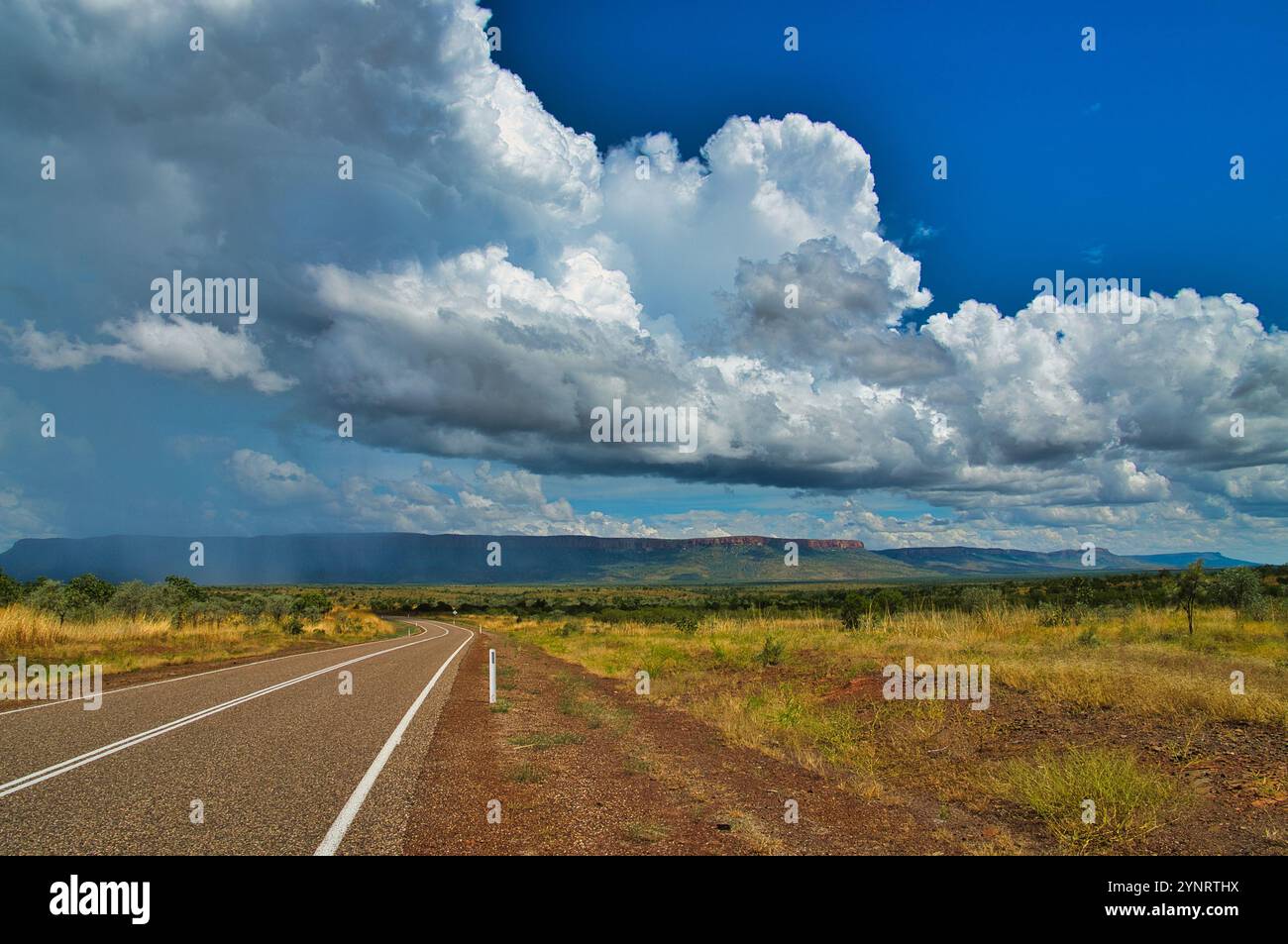 Road between El Questro and Kununurra in the north of Western Australia ...