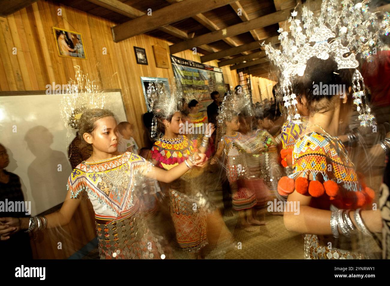 Children in traditional attires performing welcome dance during an ...