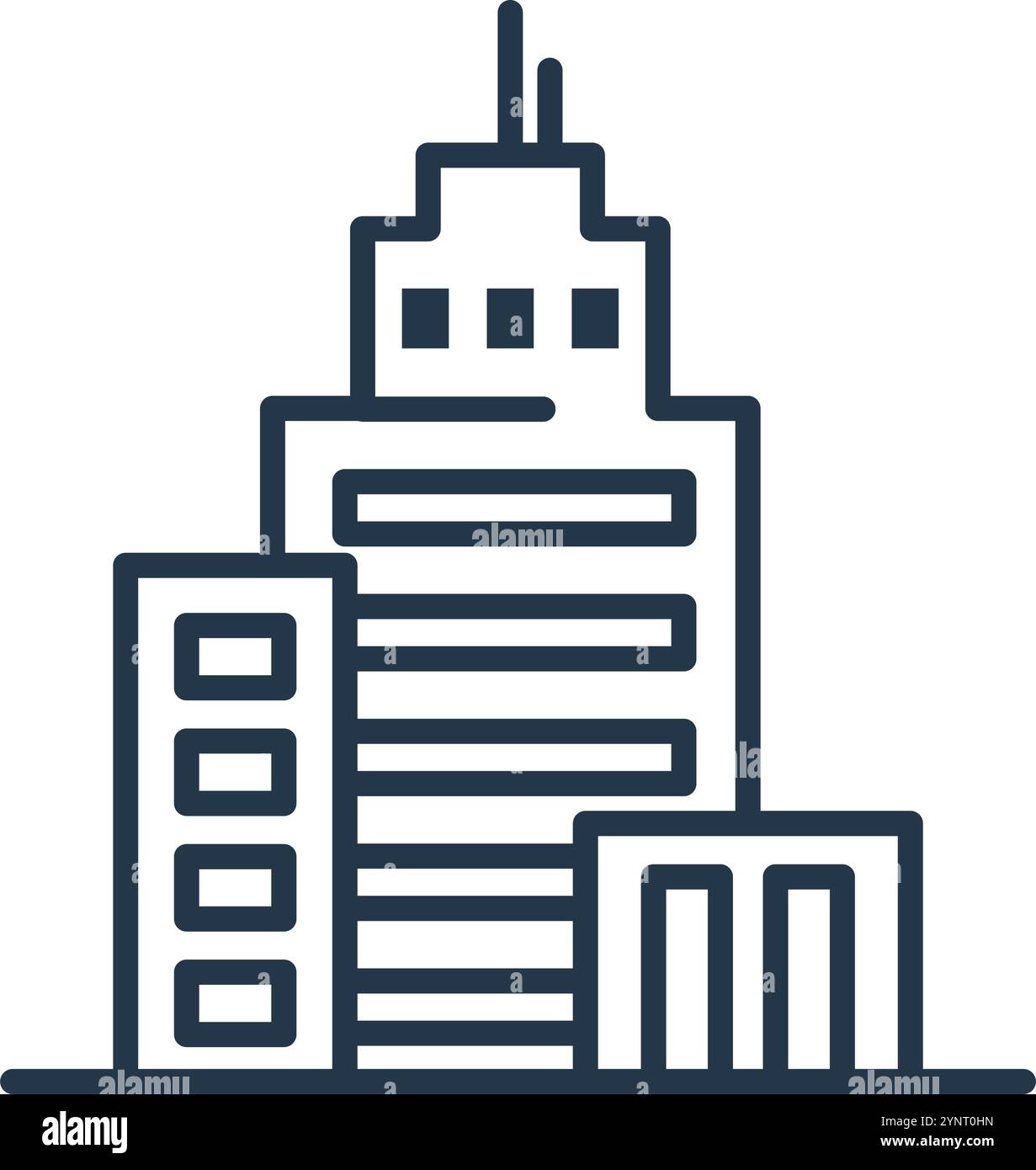 commercial buildings street urban infrastructure Stock Vector Image ...