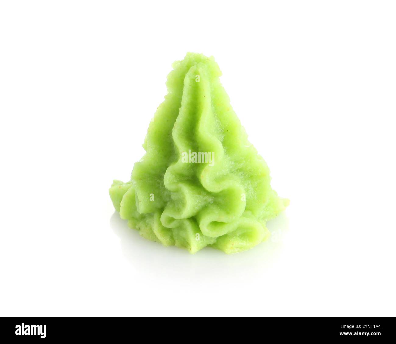 Wasabi paste isolated on white. Spicy condiment Stock Photo - Alamy