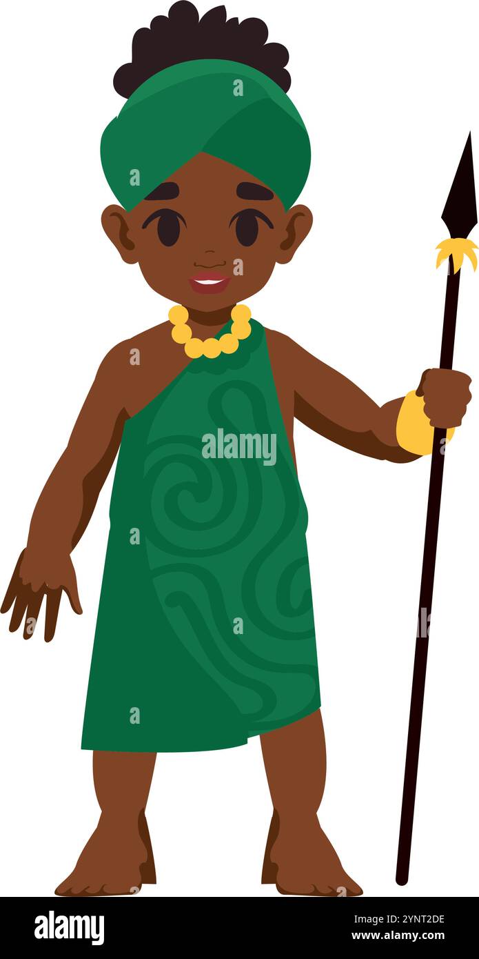 african cute girl Stock Vector Image & Art - Alamy
