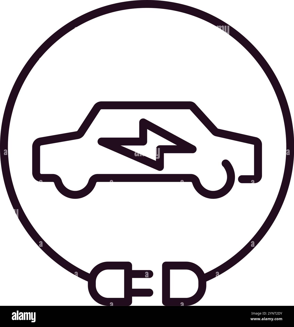 electric vehicle power line Stock Vector Image & Art - Alamy