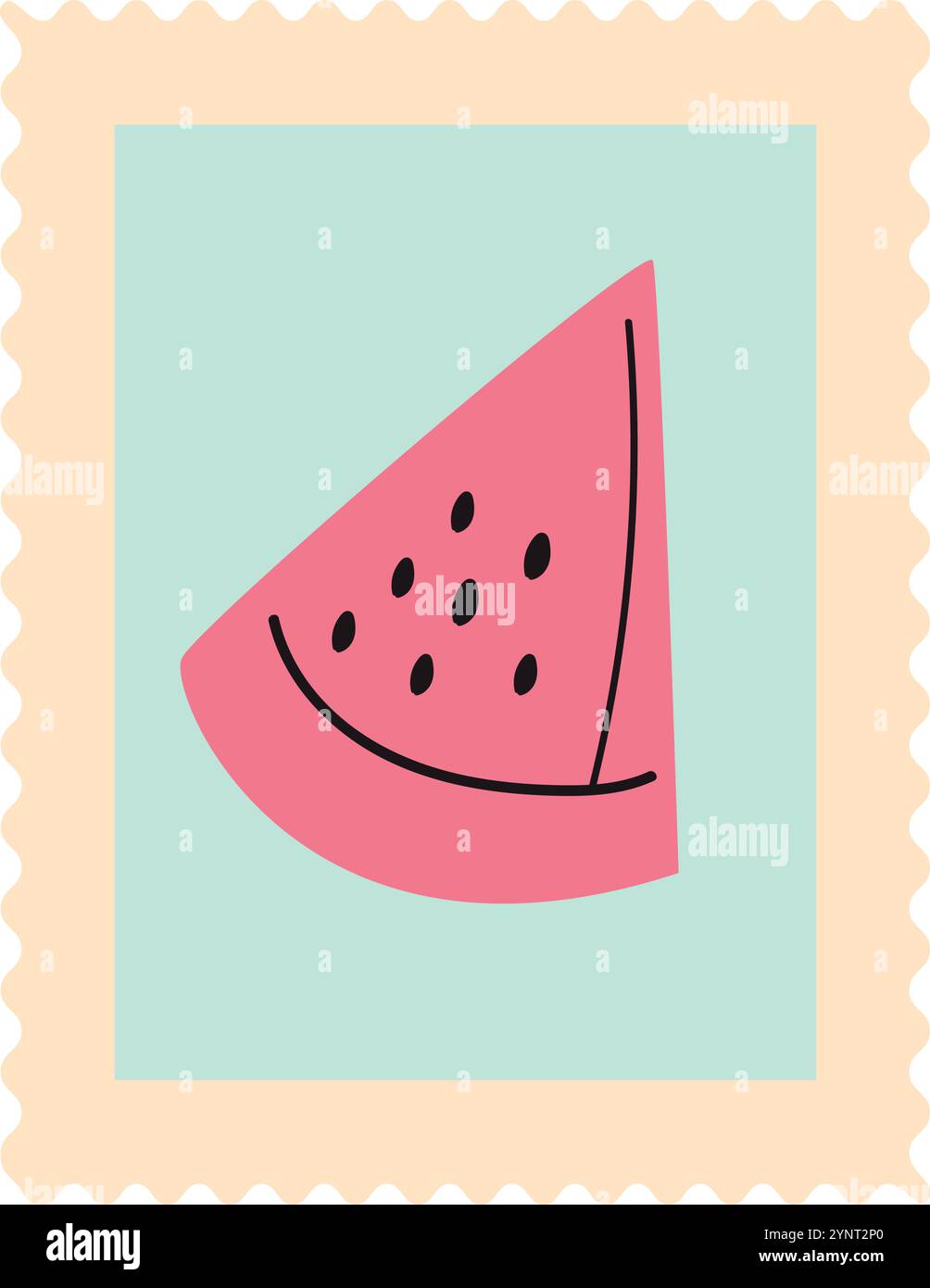 postage stamp with fruit Stock Vector Image & Art - Alamy